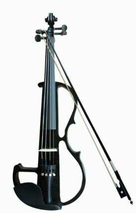 Электроскрипка размер 4/4, Черный