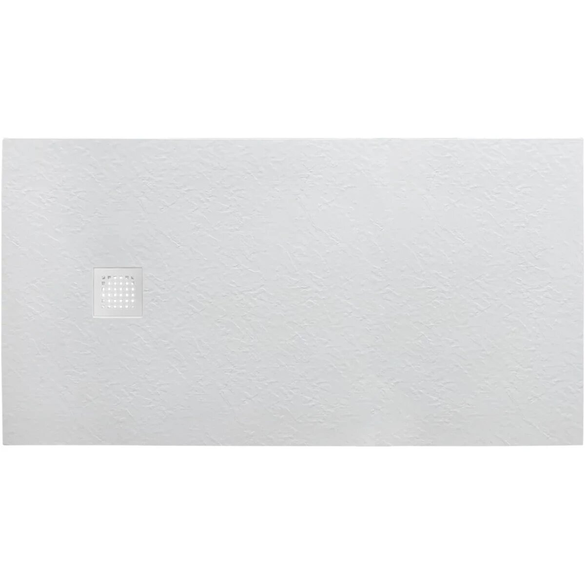 Поддон из искусственного мрамора BelBagno TRAY-MR-UNO-AH-170/80-35-W-BO с сифоном белый матовый