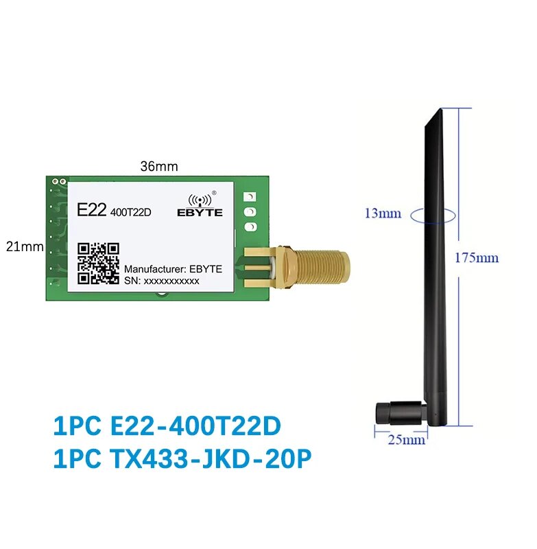 CDSENET E22-400T22D LoRa модуль 433МГц