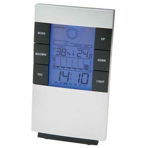 LCD - светодиод с цифровым будильником, гигрометр с температурной метеорологической станцией