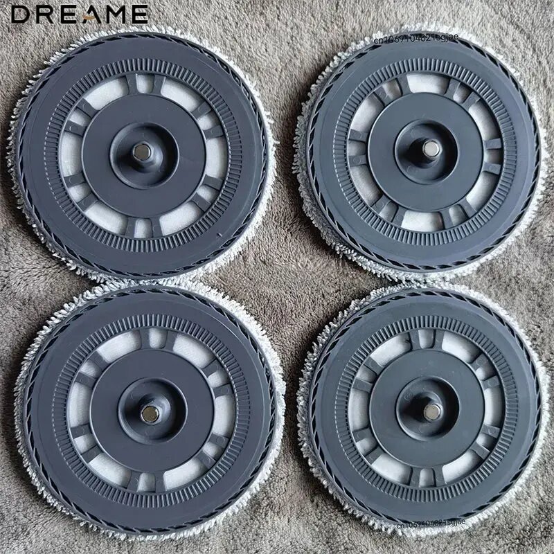 Сменные тряпки для Dreame X30 Ultra, X40 Ultra, L20 Ultra (4 шт, Цвет: 4plates add 4mops)