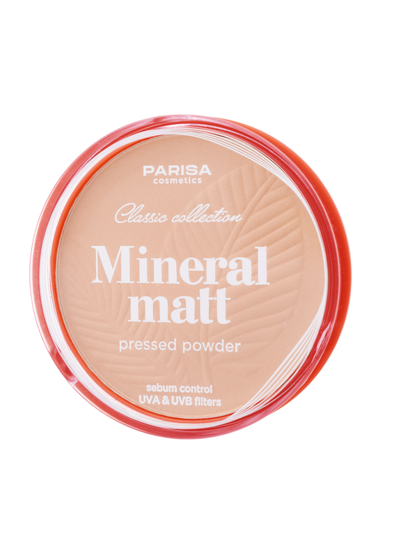 Parisa Пудра для лица минеральная Mineral Matt Pressed Powder PP-06, тон 01 светлый бежевый
