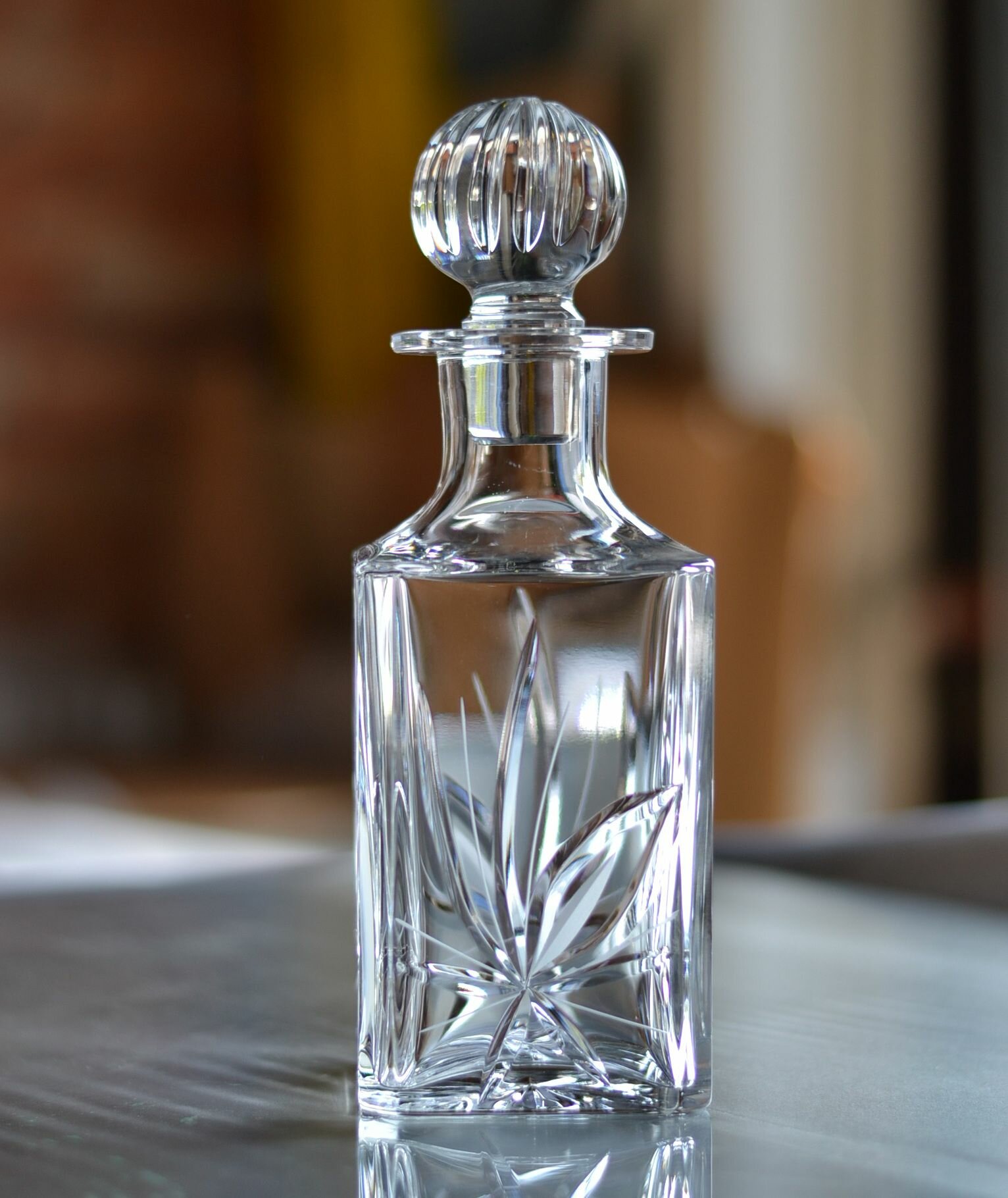 Графин с крышкой хрусталь Неман стеклозавод "Цветок" 0,75 л (6280 900/43) для воды сока лимонада морса водки виски алкоголя