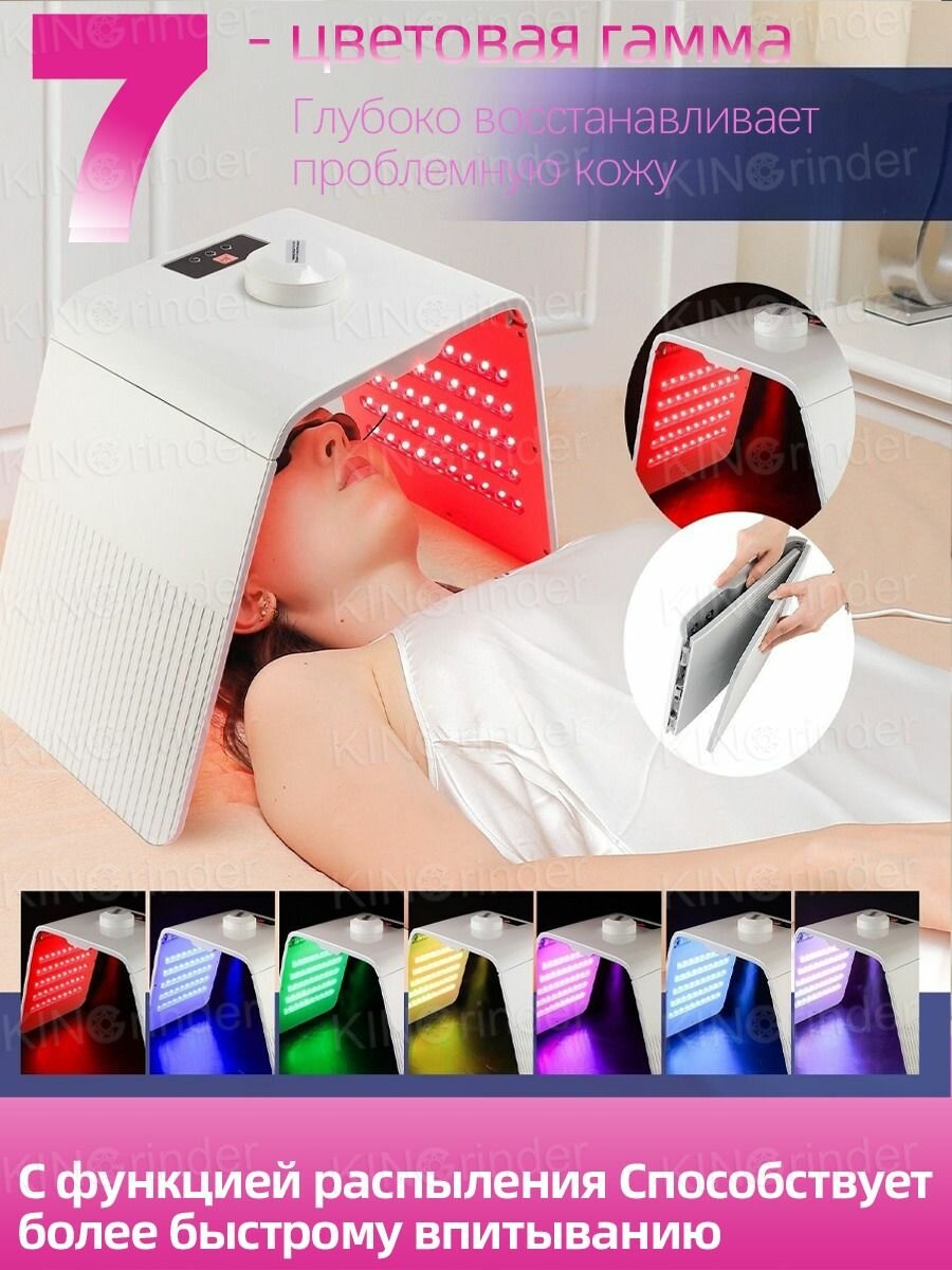 Оборудование для фототерапии Kingrinder Светодиодное складное устройство для фототерапии с распылителем