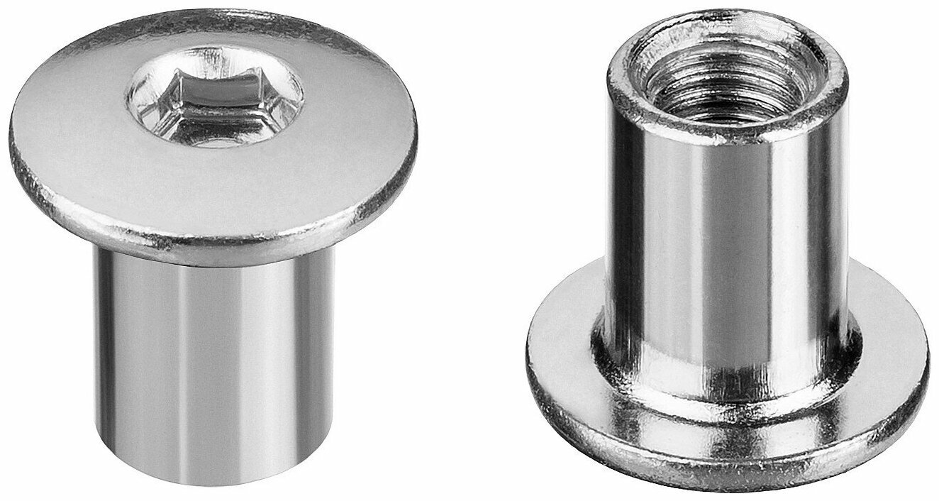 ЗУБР M6 x 12 мм, шест. 5 мм, гайка Эриксона с полукруглой головкой, цинк, 5 кг, Профессионал (303760-5)