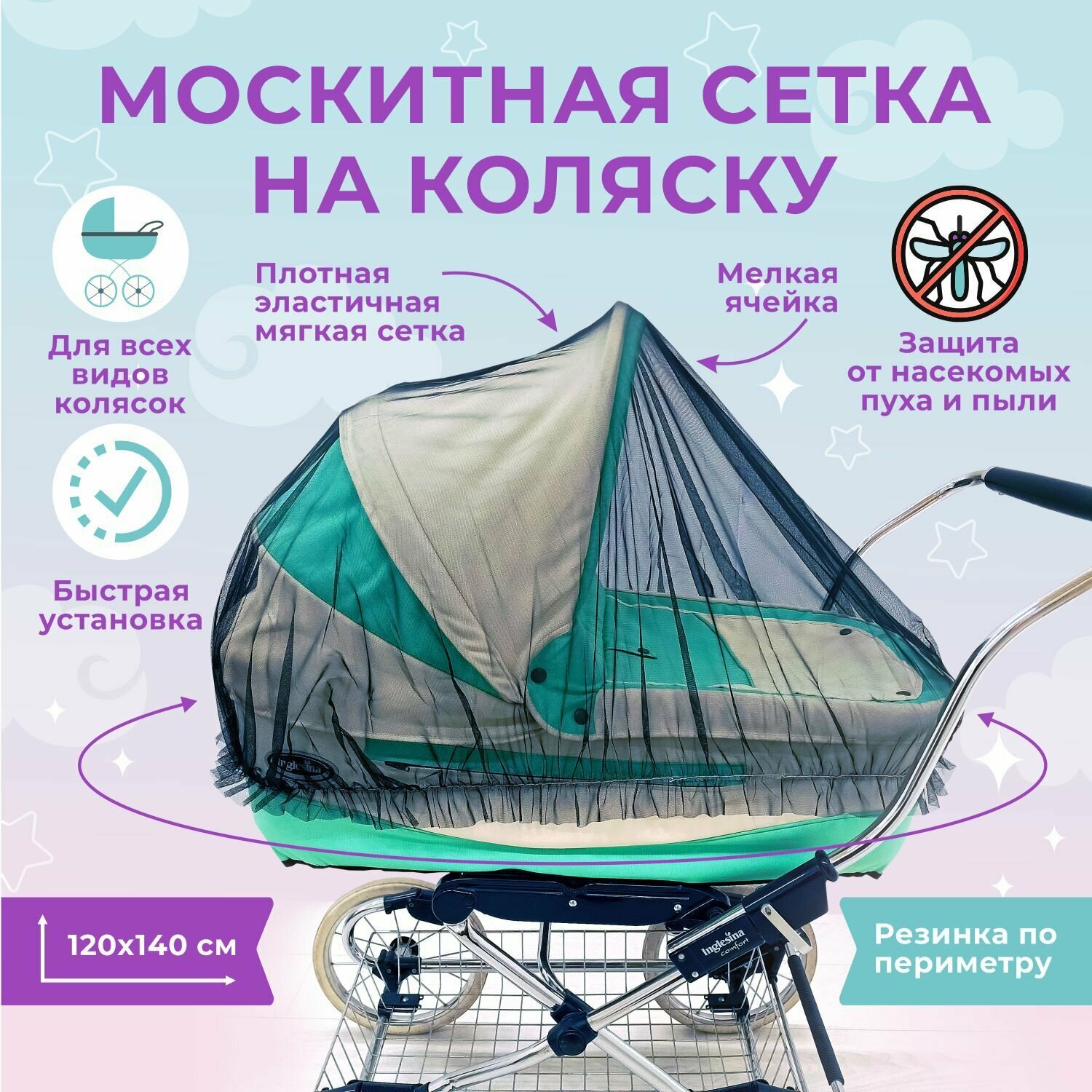 Москитная сетка для коляски