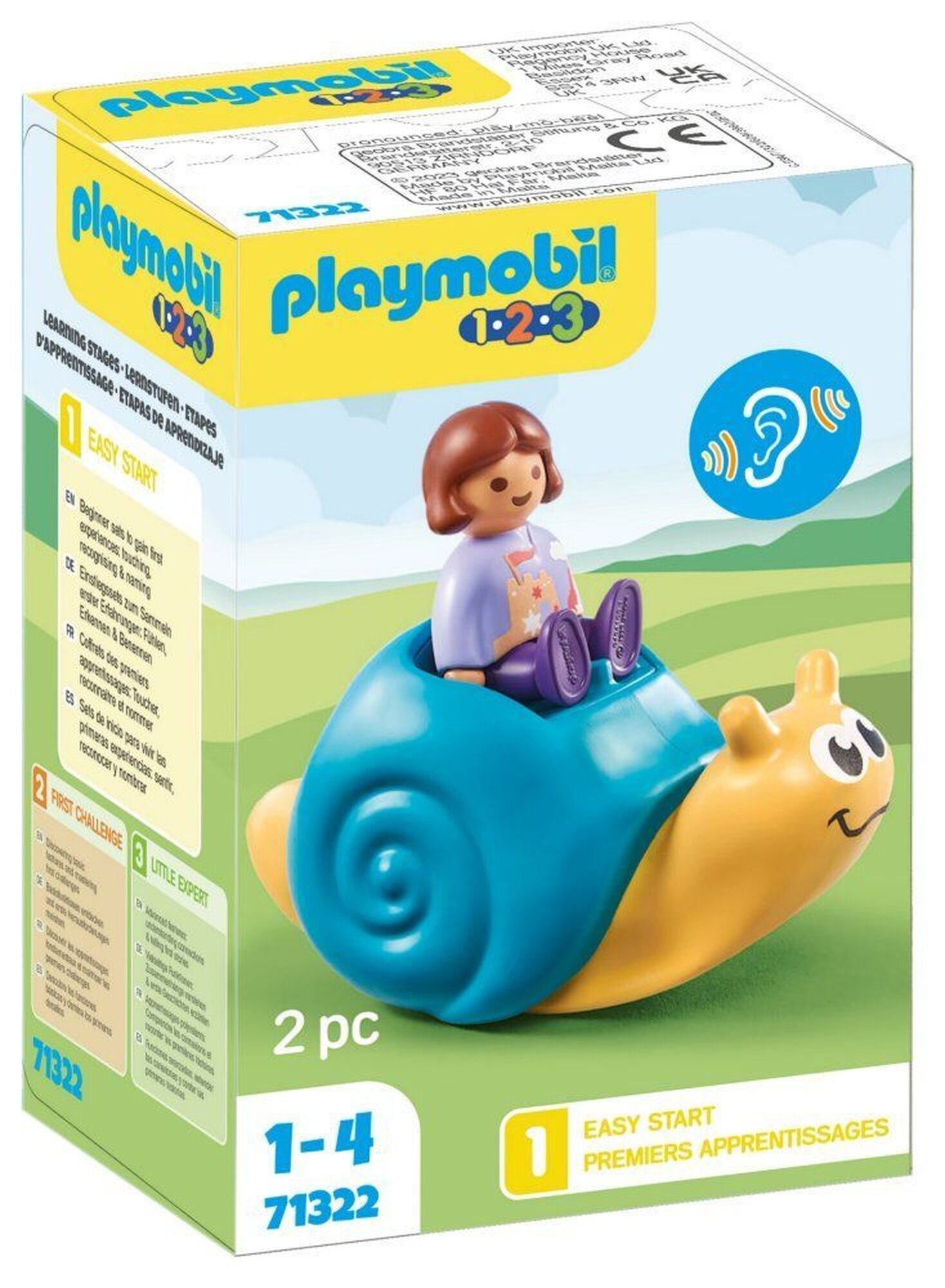 Конструктор Playmobil 1.2.3 Качели с функцией погремушки 71322