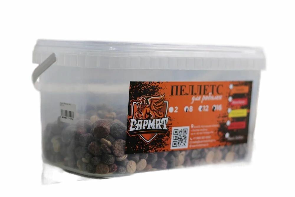 SPOD MIX Пеллетса крупный микс 8,12,16 мм 1 кг