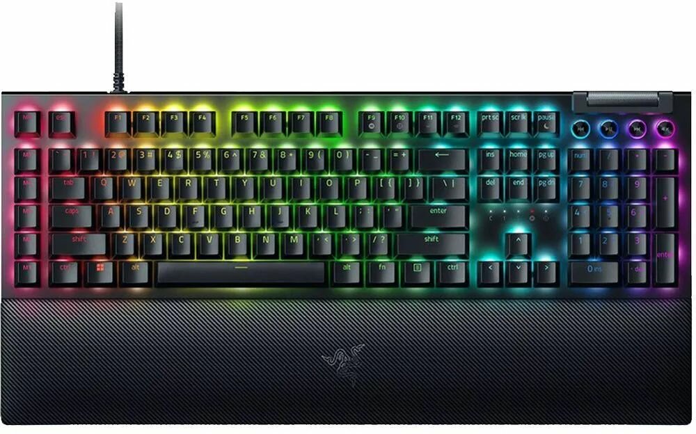 Razer BlackWidow V4 (Yellow Switch), черный, игровая клавиатура