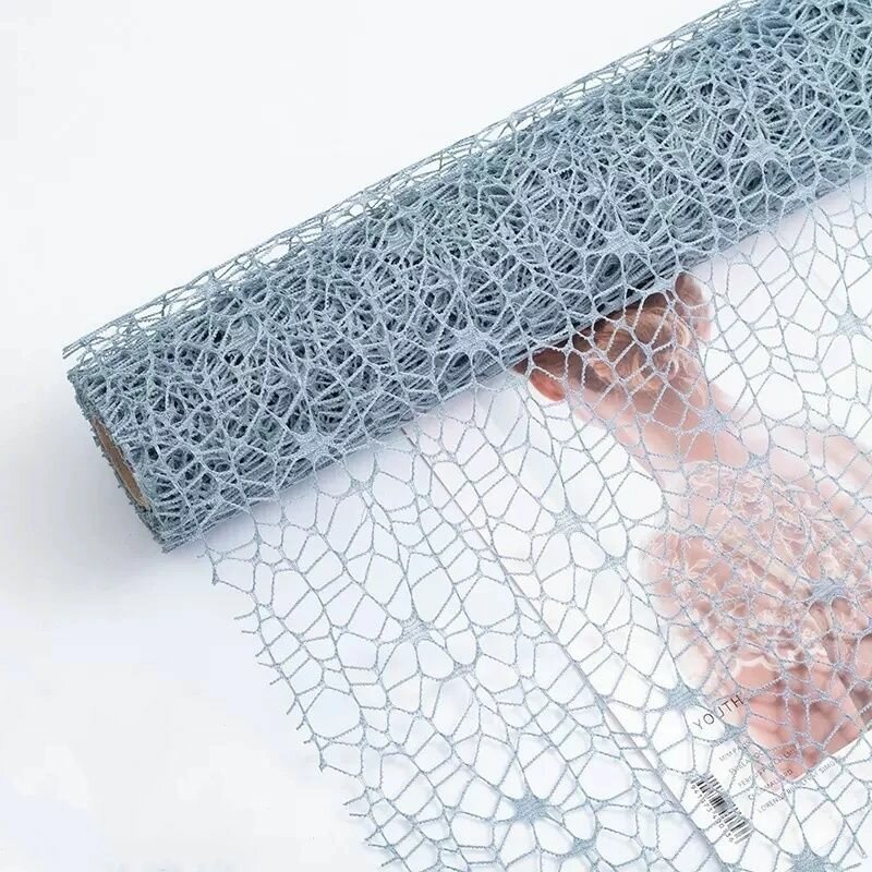 Упаковочная пленка для цветов и подарков, сетка для заворачивания, композитный материал, рулон 50x450 см