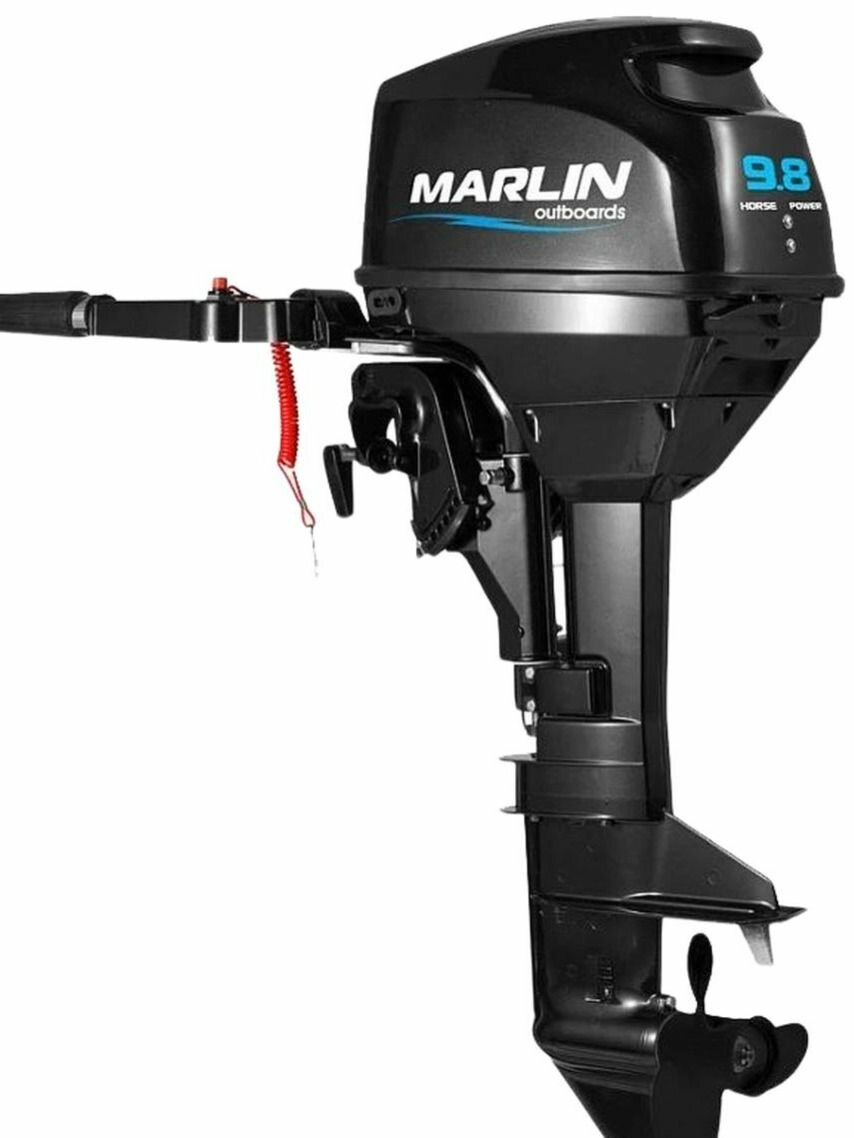 Лодочный мотор MARLIN MP 9.8, 2-тактный, подвесной, с термостатом, антикоррозионное покрытие