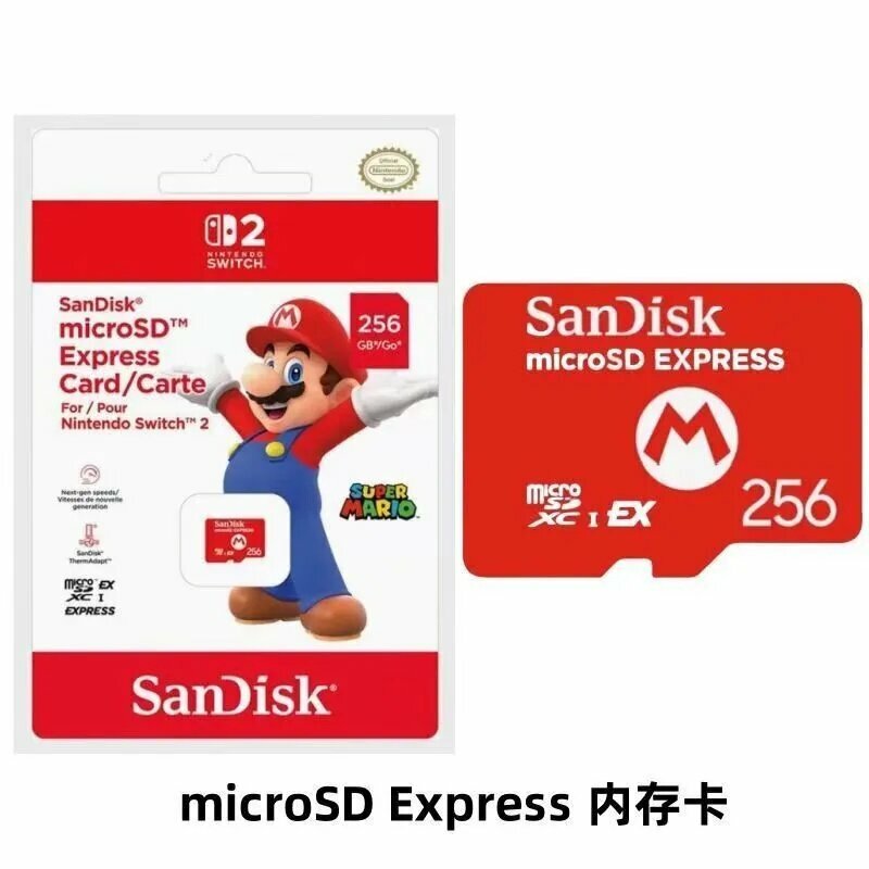 Карта microSD Express 256 ГБ для Nintendo Switch 2