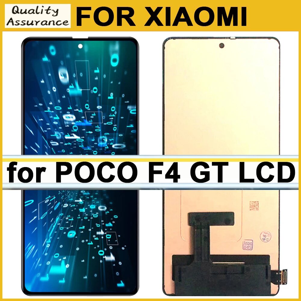 Высокое качество 6,67 "AMOLED-дисплей для Xiaomi Poco F4 GT, ЖК-дисплей 21121210G, Black No Frame