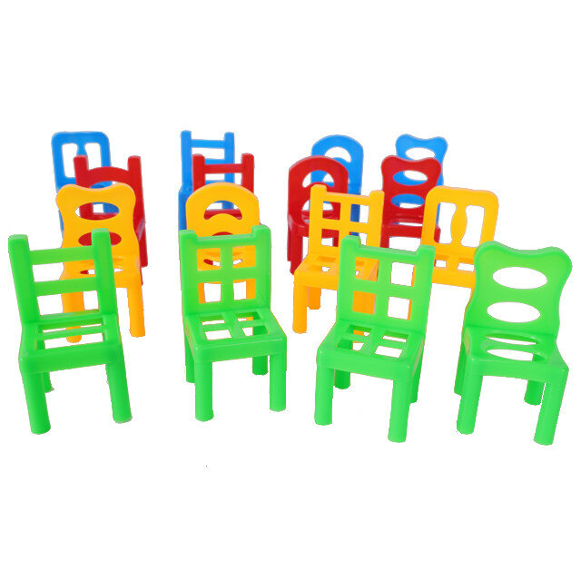 Игра настольная "Стульчики", развивающая, для детей от 3 лет, 85 элементов