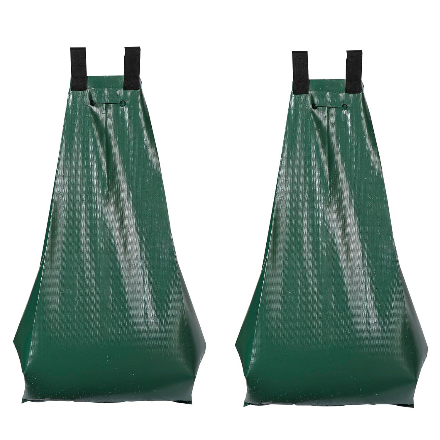 20 Gallon Zipper Watering Bags (2 Pack) - Automatic Irrigation Drippers для Новых Растений Деревьев ствола, PE, 5-9 часов, зippers, 3 дюйма, 1-3 дюйма, 4-8 дюйма, 1/4 объем, черные ремни