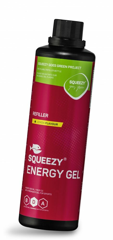 Гель энергетический с электролитами ENERGY GEL Squeezy 500мл, лимон