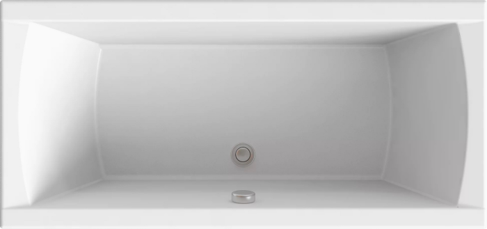 Акриловая ванна Bas Индика 170x80 см, пристенная, белая, с каркасом