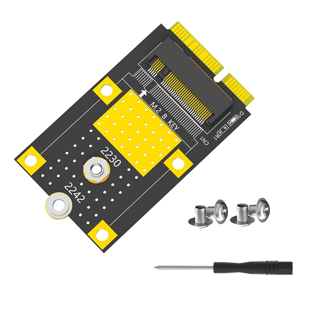 MSATA to M.2 Key B Adapter for 2230/2242 SSDs Card M.2 B Key to mSATA