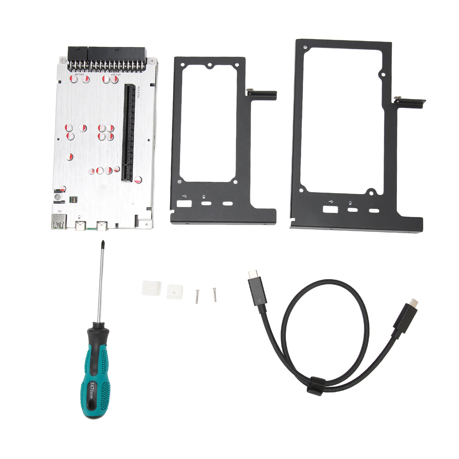 Док станция для внешней видеокарты ноутбука 40 Гбит с 60 Вт зарядкой PD Daisy Chain поддержка SFX ATX для Thunderbolt 3 4