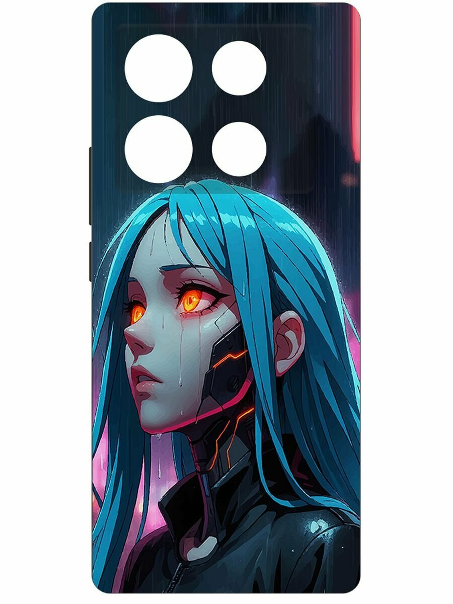 Чехол-накладка Krutoff Soft Case Алита для INFINIX Note 40 черный