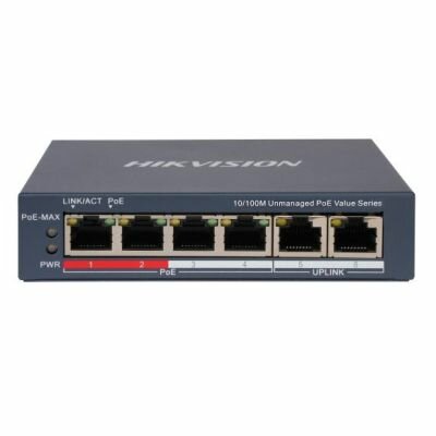 Hikvision DS-3E0106P-E/M(B) PoE Коммутатор