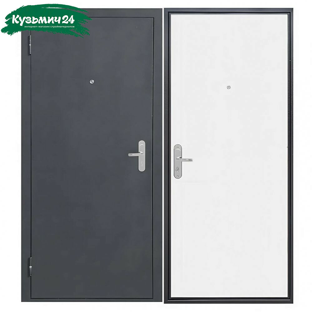 Дверь металлическая Дверной континент, Термаль Арка-2, антик медь, белая 2050х960 мм, входная, Правая R, 1 шт