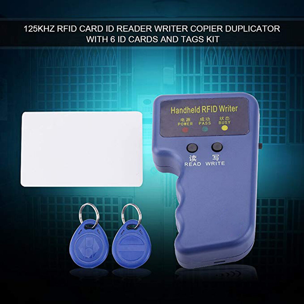 Handheld 125KHz ID Card Copier Writer Duplicator Programmer Reader Code Writable EM4305 Keyfobs Tags Key Cards — фото 1