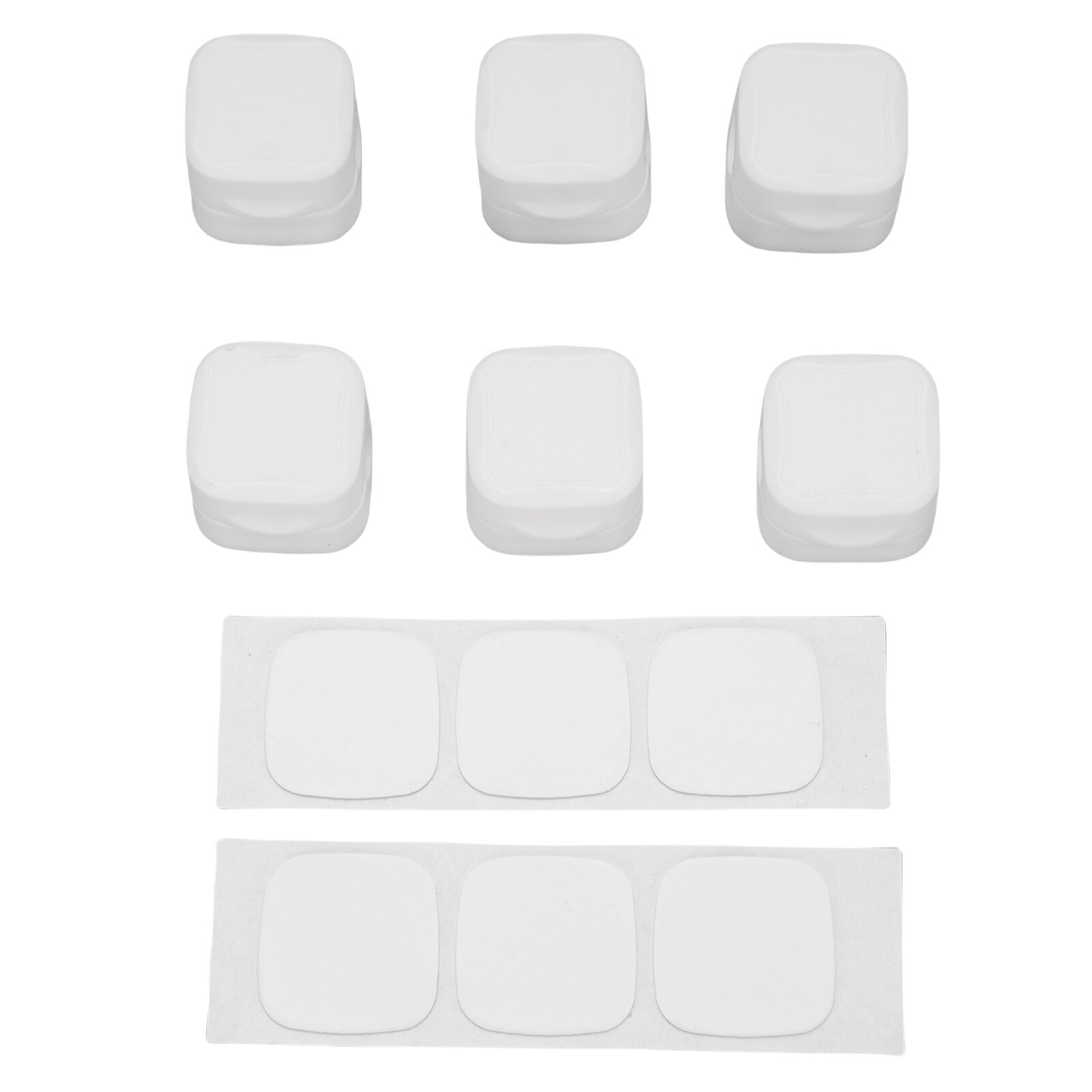 6шт Магнитные зажимы для кабеля Держатель шнура Настольный кабельный органайзер Клейкий держатель провода Keeper Организатор для домашнего офиса Стол Автомобильная тумбочка Белый