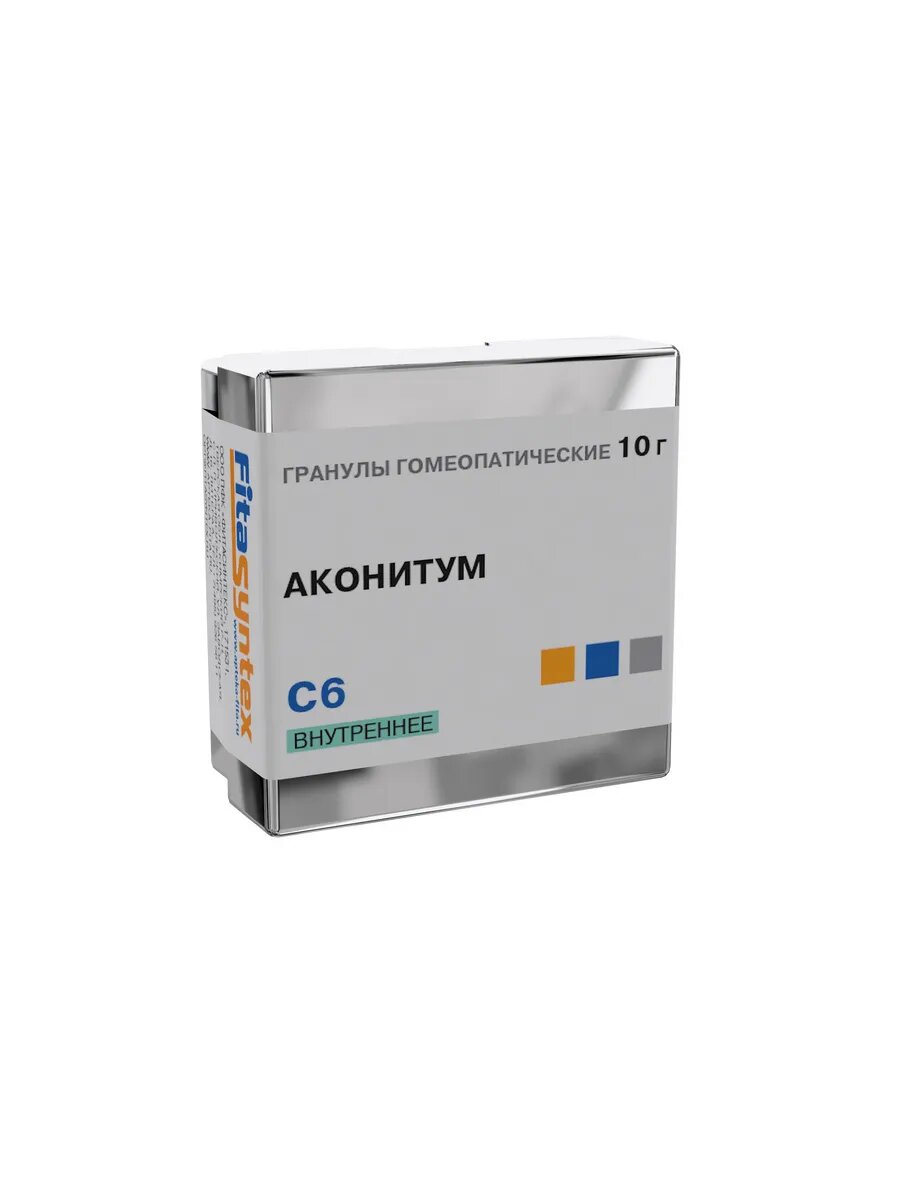 Аконитум С6, гранулы гомеопатические, 10 грамм , Фитасинтекс