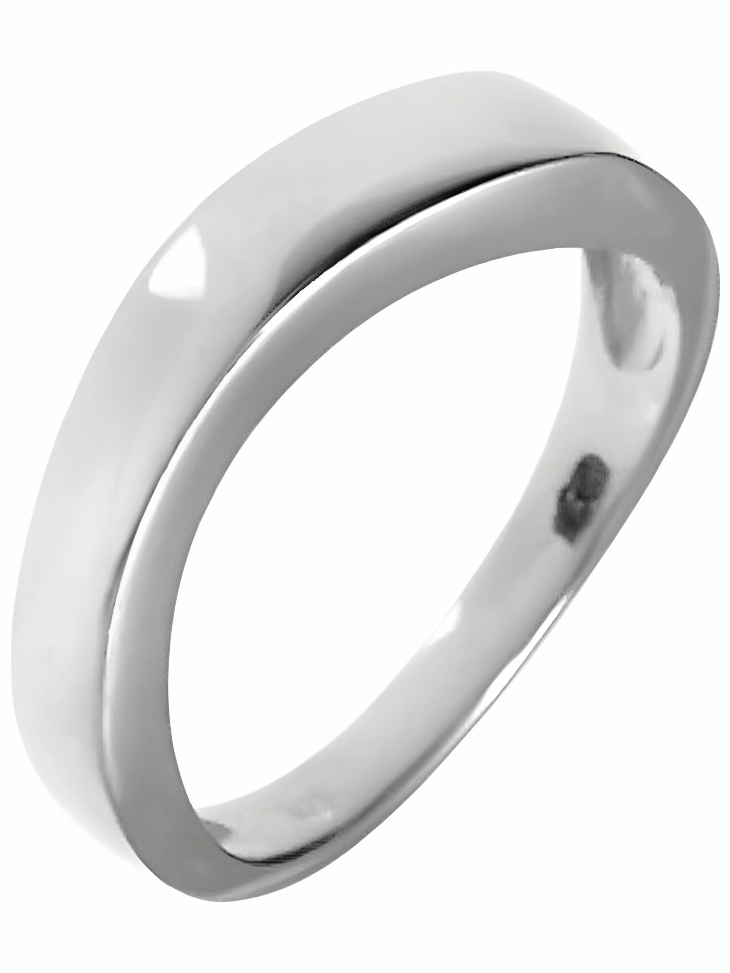 Кольцо тонкое, серебро, 925 проба, родирование