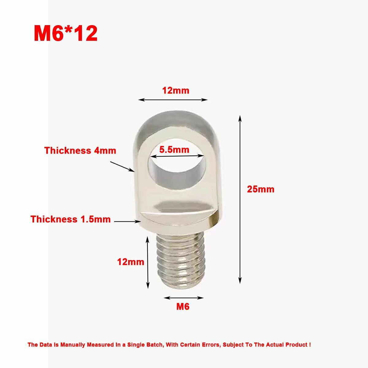 Латунные кольца-гайки M3M4M5M6M8 5pcs M6X12