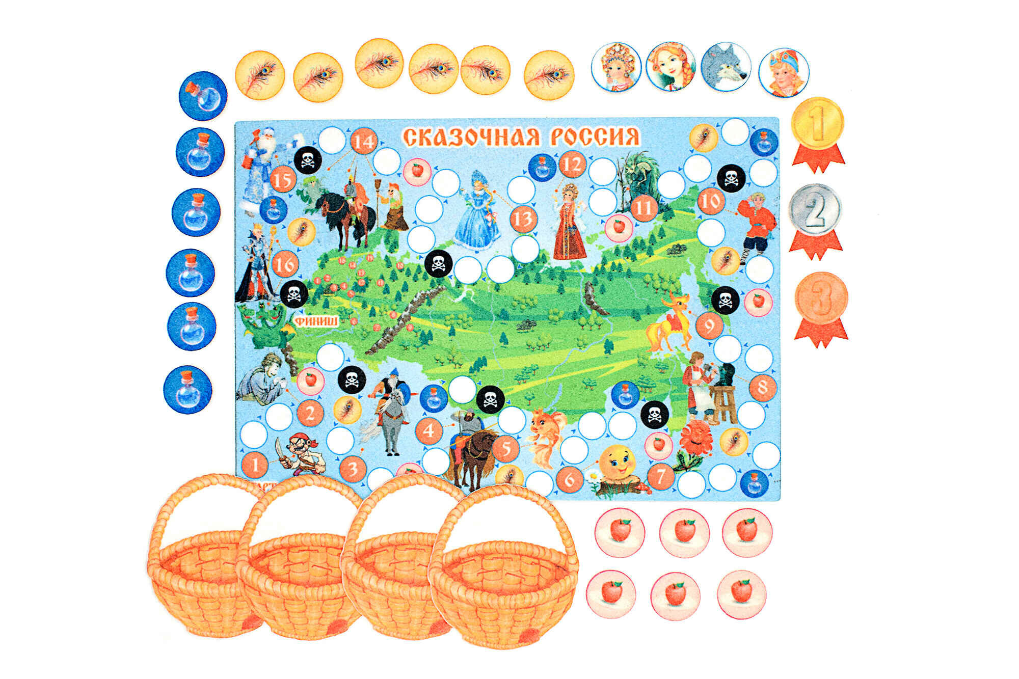 Игра Lip-Lip "Сказочная Россия", изучение географии России, фетр