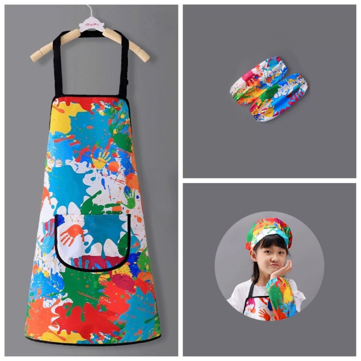 Детский и женский фартук для рисования "Сундук с сокровищами" XL 140-160cm, Apron 1set