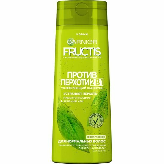 Шампунь против перхоти Garnier FRUCTIS 2в1 Укрепляющий, 250 мл