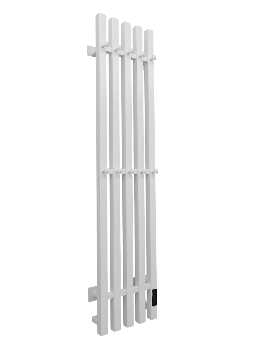 Полотенцесушитель электрический вертикальный Comfysan Alto-K EC-4 1200х180 белый