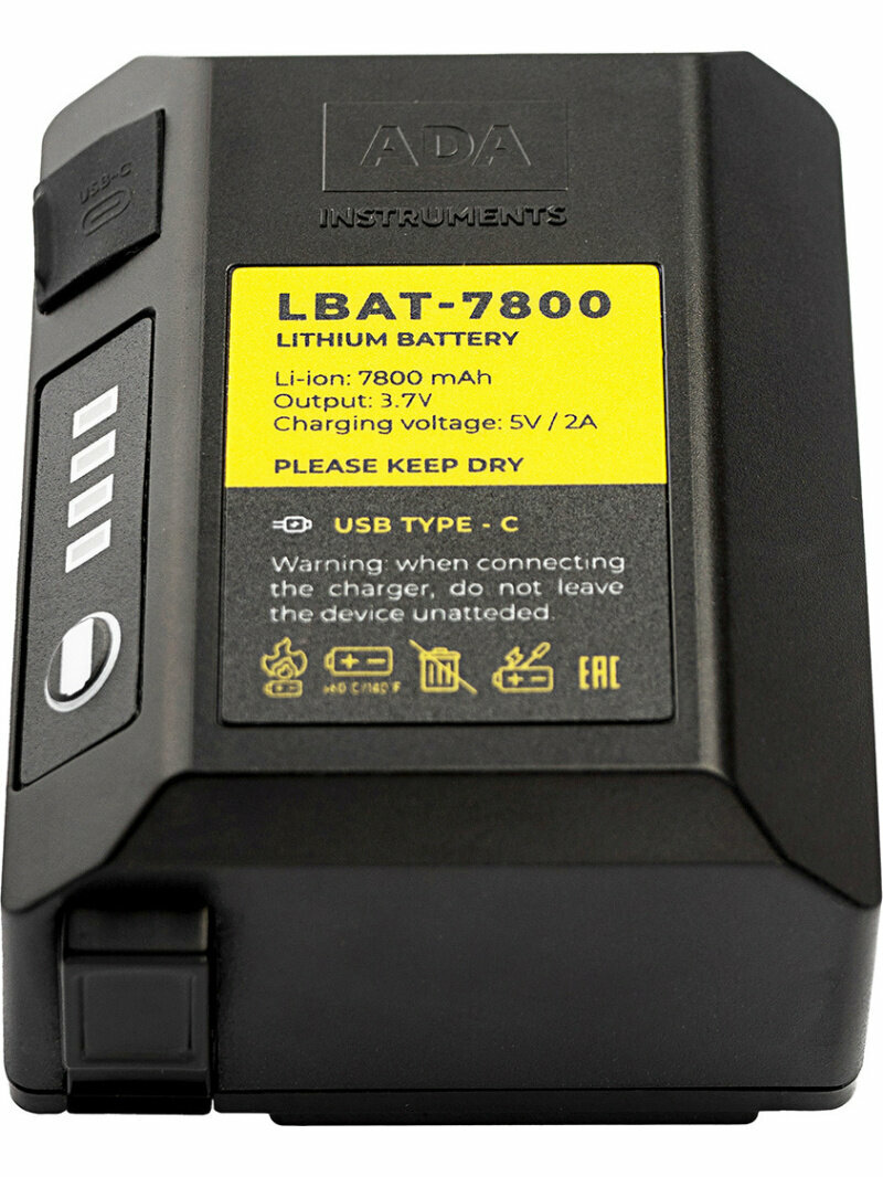 Батарея аккумуляторная Ada LBAT-7800 3.7В 7.8Ач Li-Ion (а00700)