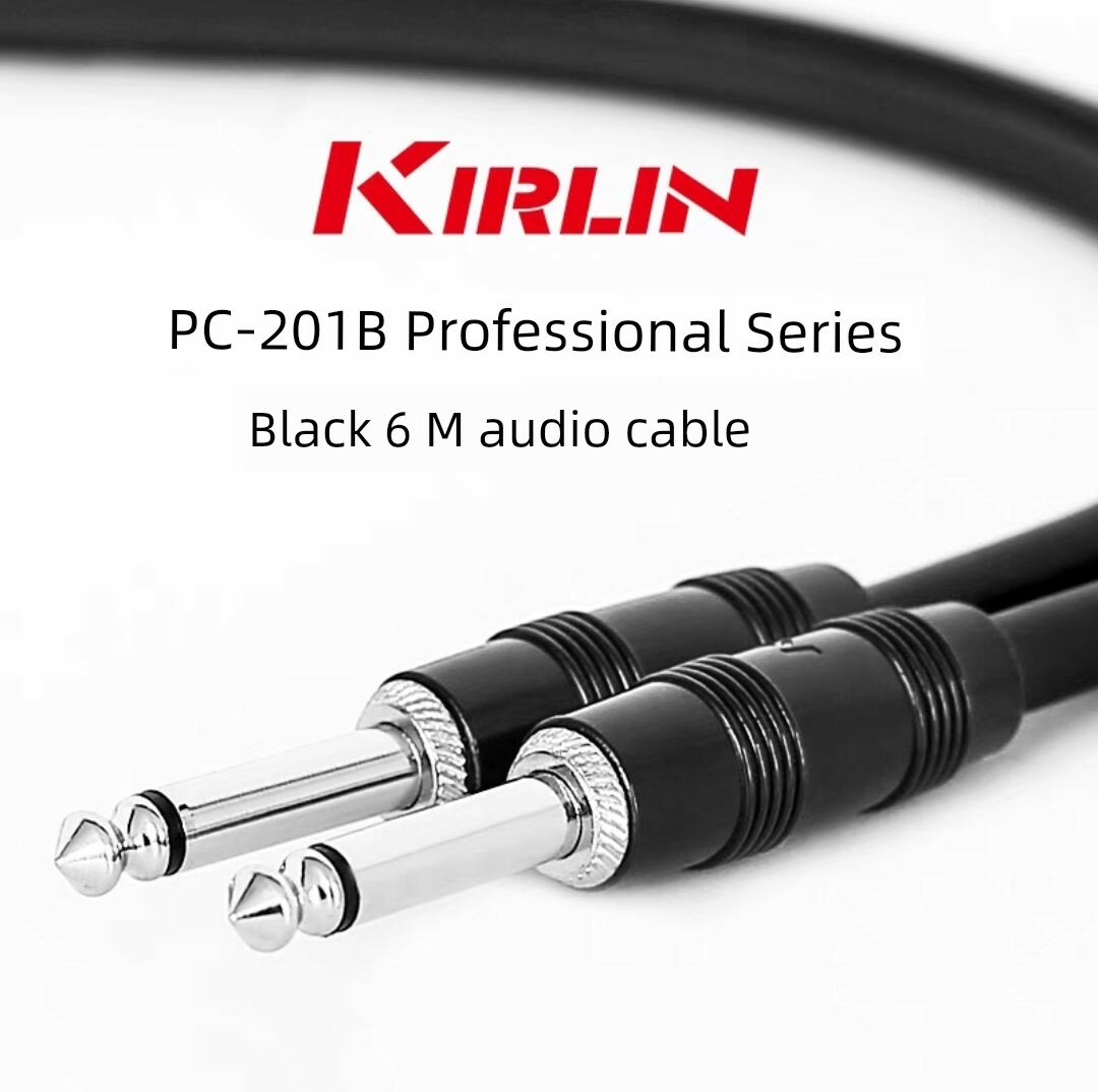 Электрогитарный кабель Kirlin с шумоподавлением, высококачественный аудиокабель, деревянный корпус, эффектор для