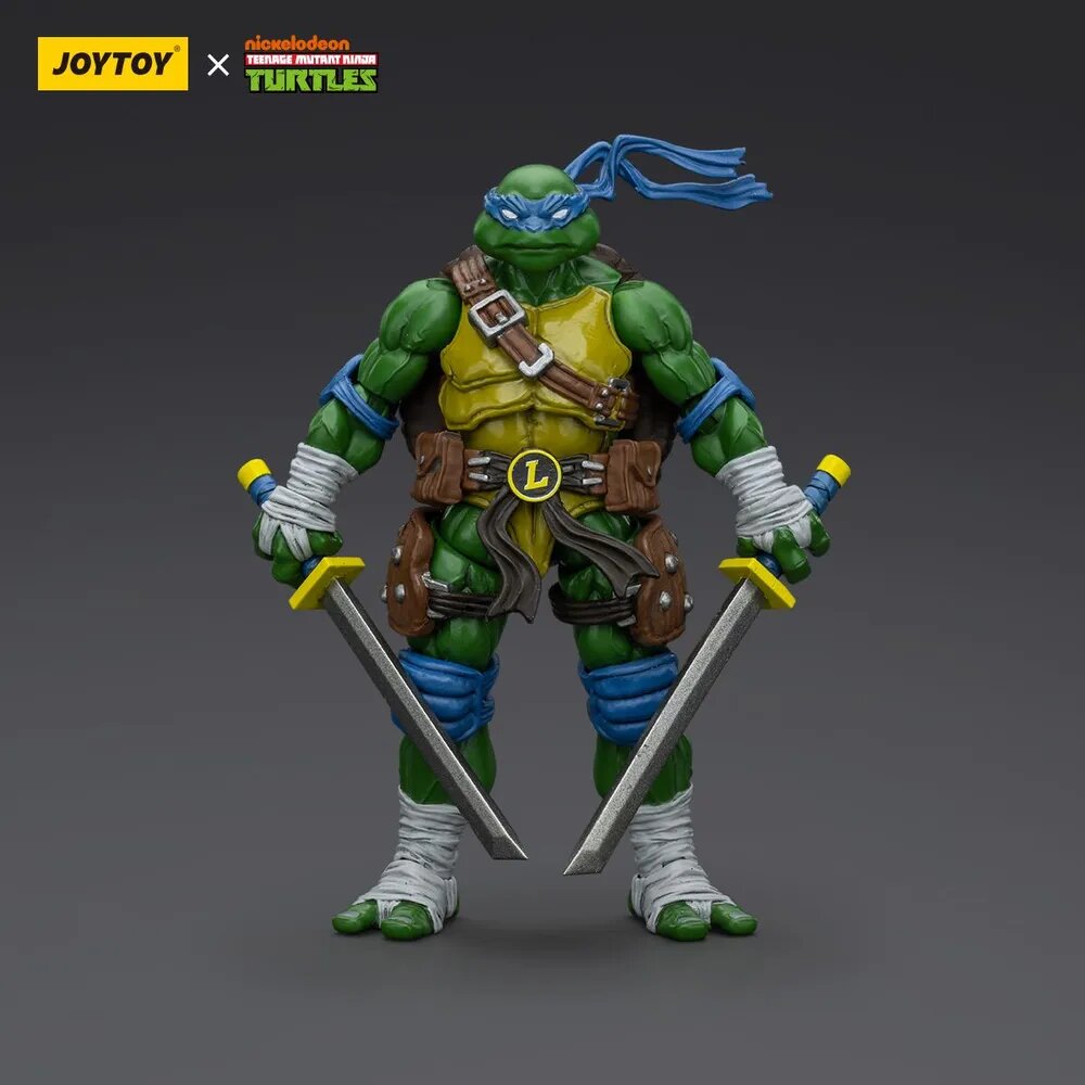 Подвижная фигурка TMNT JOYTOY 1/18 Leonardo Подарочная модель