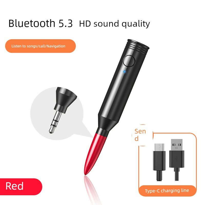 Автомобильный Bluetooth-приемник 5,3 Bluetooth-конвертер-адаптер 3,5 мм аудиоконвертер адаптер для наушников