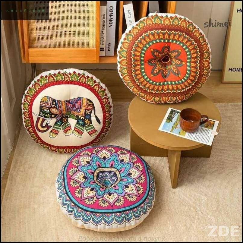 Добро пожаловать на покупку круглой хлопковой льняной подушки 4040 см