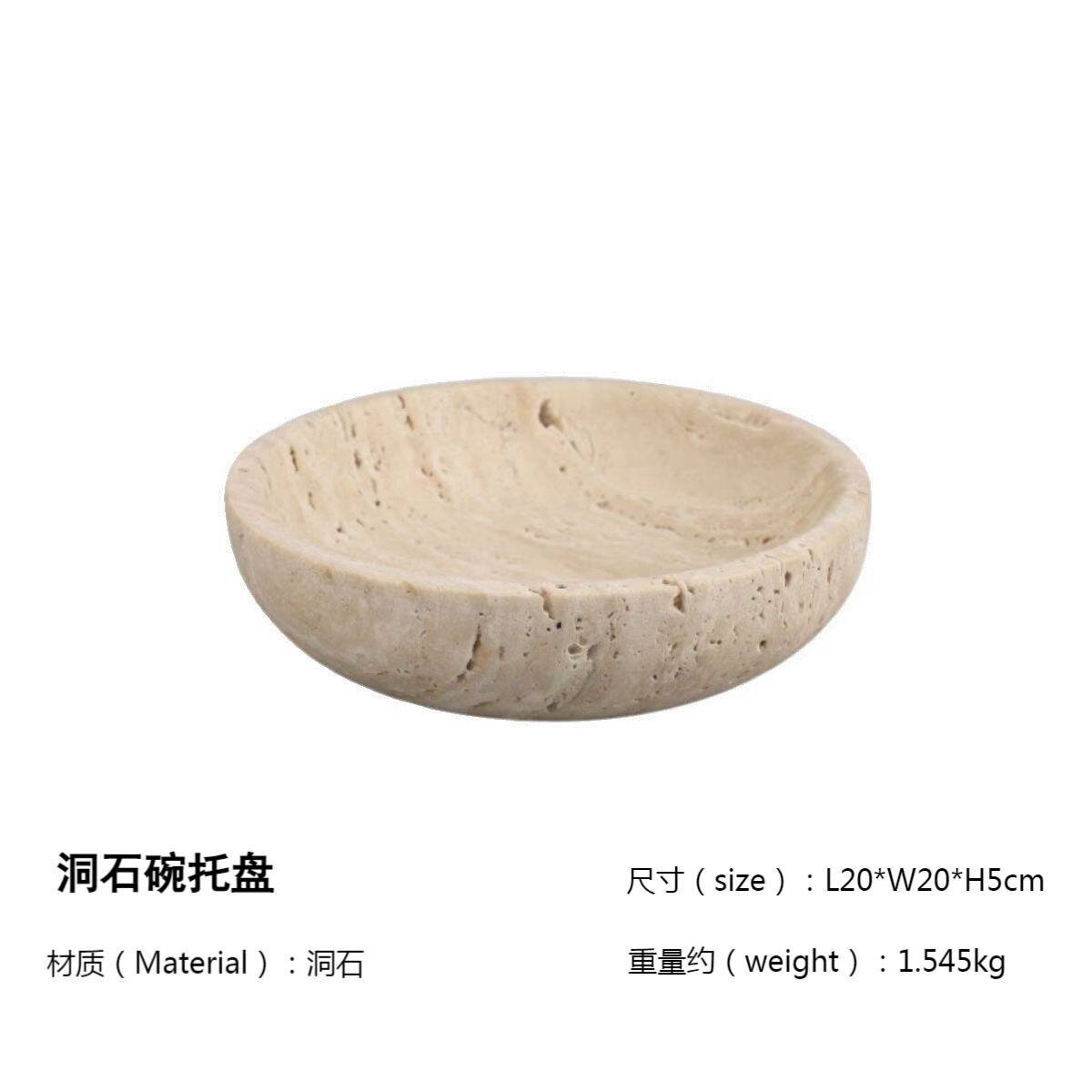 Современный минималистичный геометрический мраморный поднос из травертина для гостиной, столовой, входа, отеля, модельного дома, домашнего декора