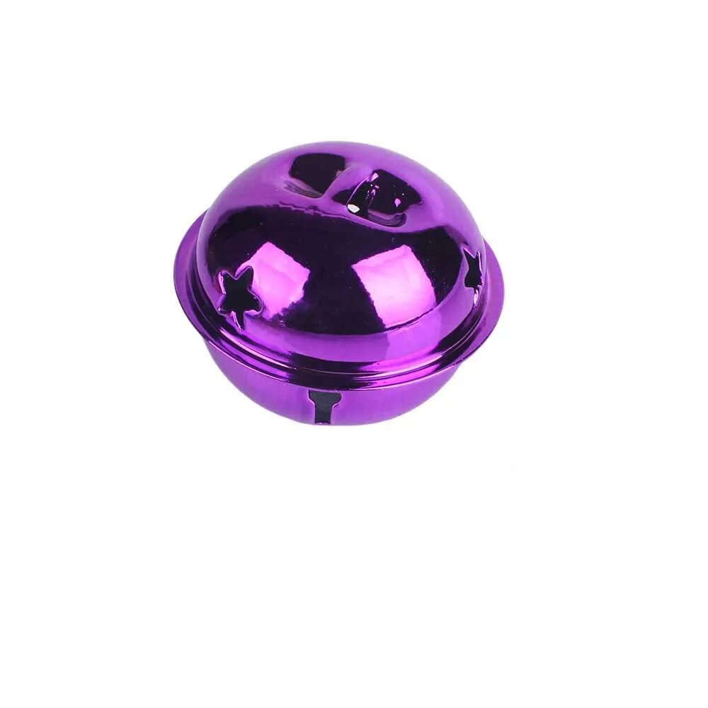 Рождественские колокольчики металлические золотые/серебряные 30-40 мм Фиолетовый, purple, 40mm