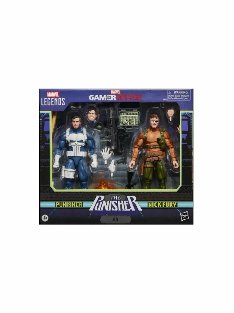 Hasbro фигурки Marvel Legends Gamerverse Series Action Figures Punisher and Nick Fury-16cm; Марвел фигурки