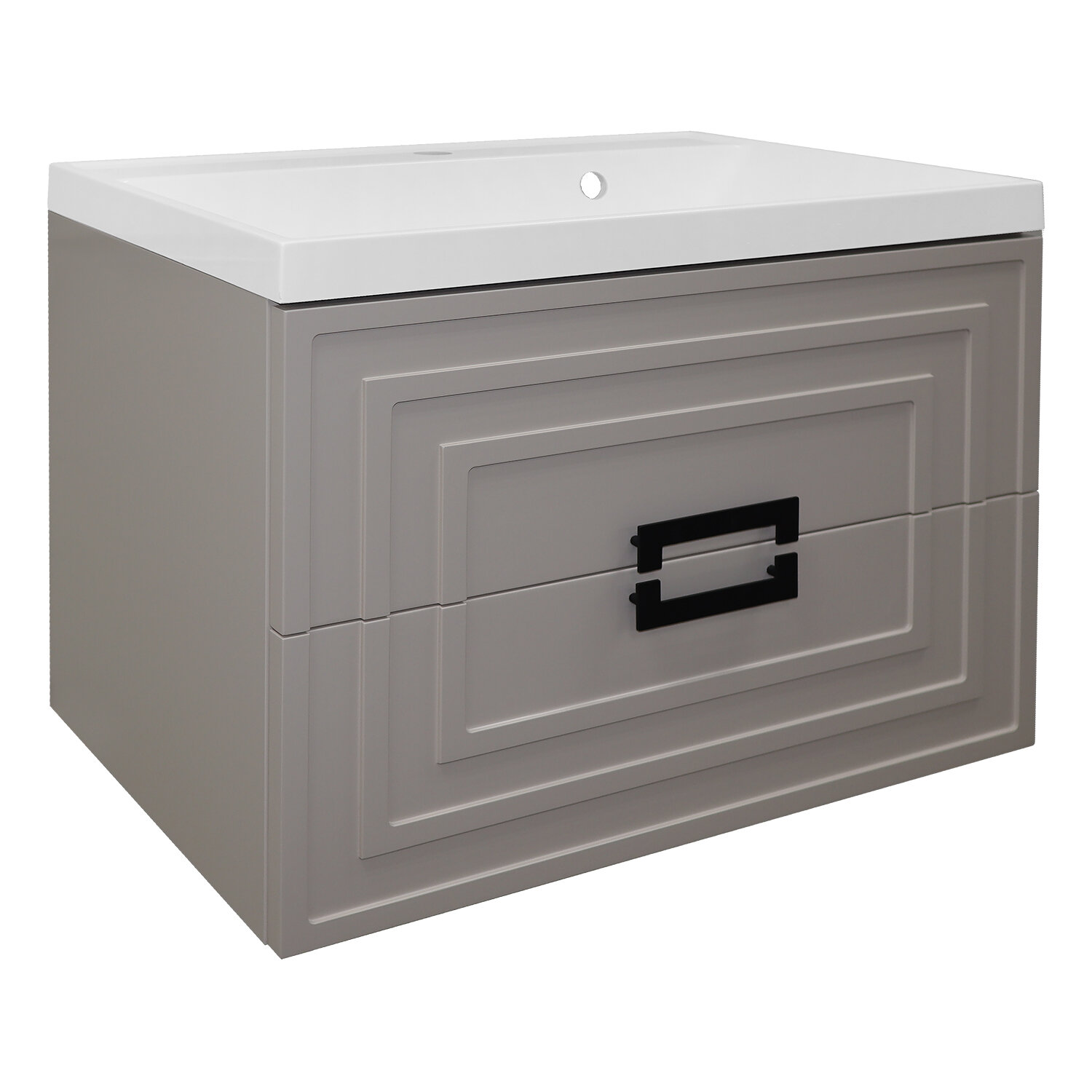 Комплект Тумба Azario ARMARIO 70/2 700х450х585 подвесная, с раковиной CLASSIK 70, кашемир (CS00096966)