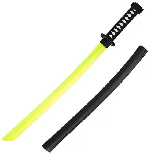 Игрушечный меч Самурая Катана Светящийся со Звуком / Светодиодная сабля