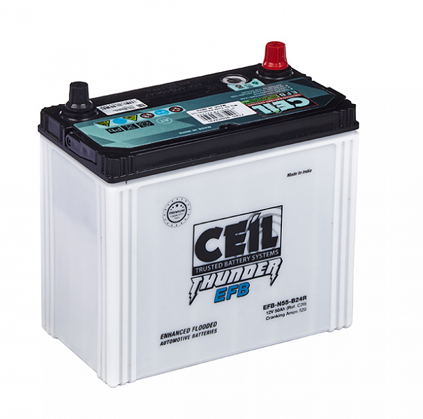 Аккумулятор CEIL EFB 50Ah 520A (238x129x227) N55B24R ПП 238x129x227