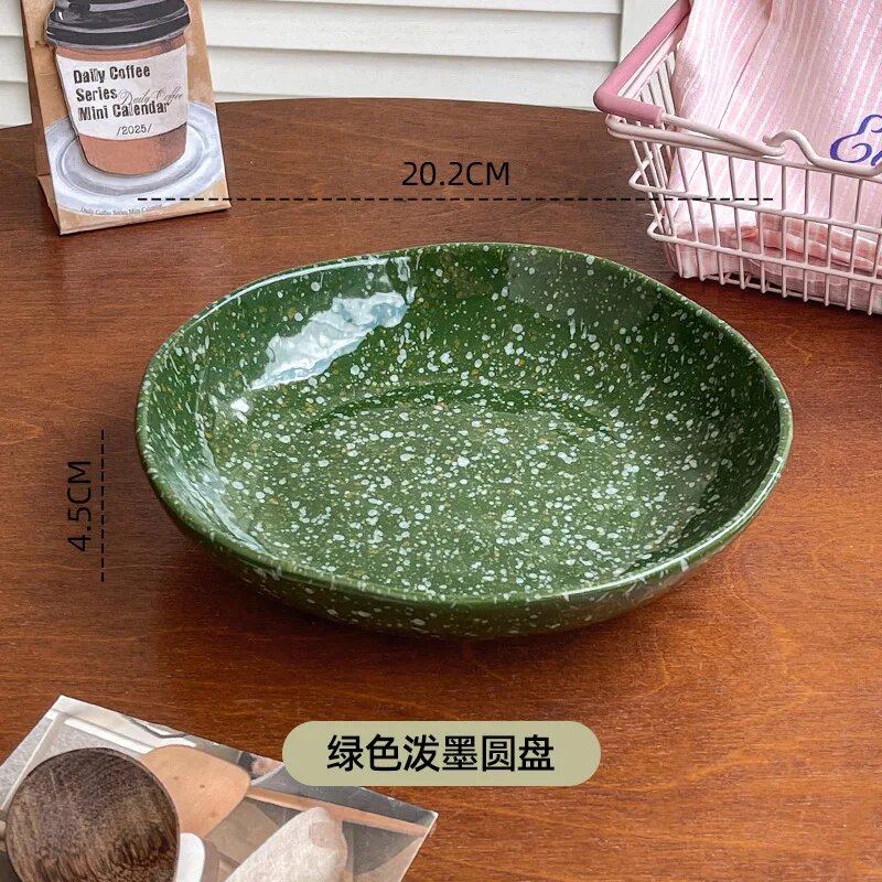 Керамическая тарелка корейского дизайна B