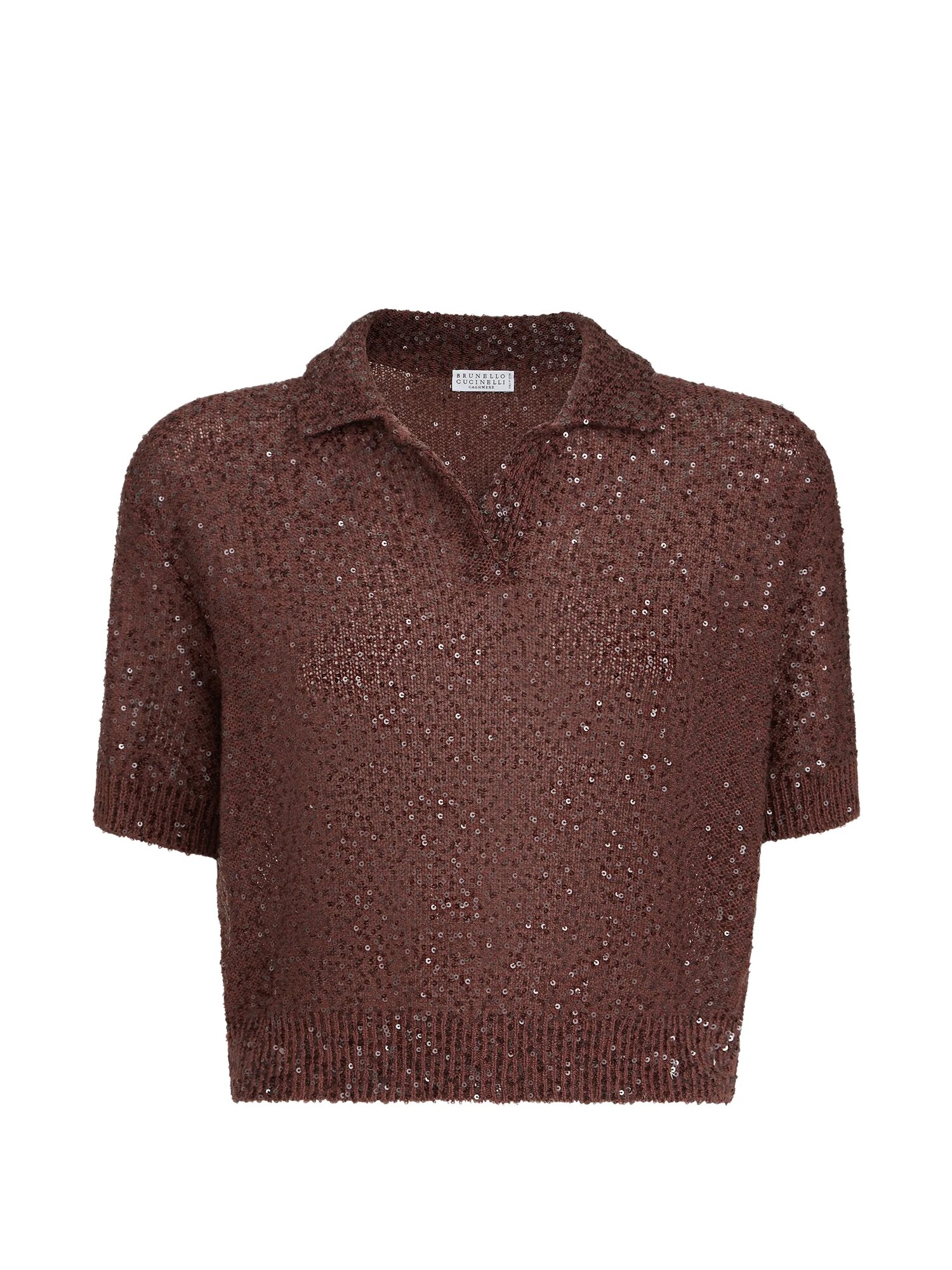 Рубашка Sequin polo shirt