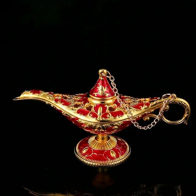 Лампа Аладдина декоративная, Gold Red