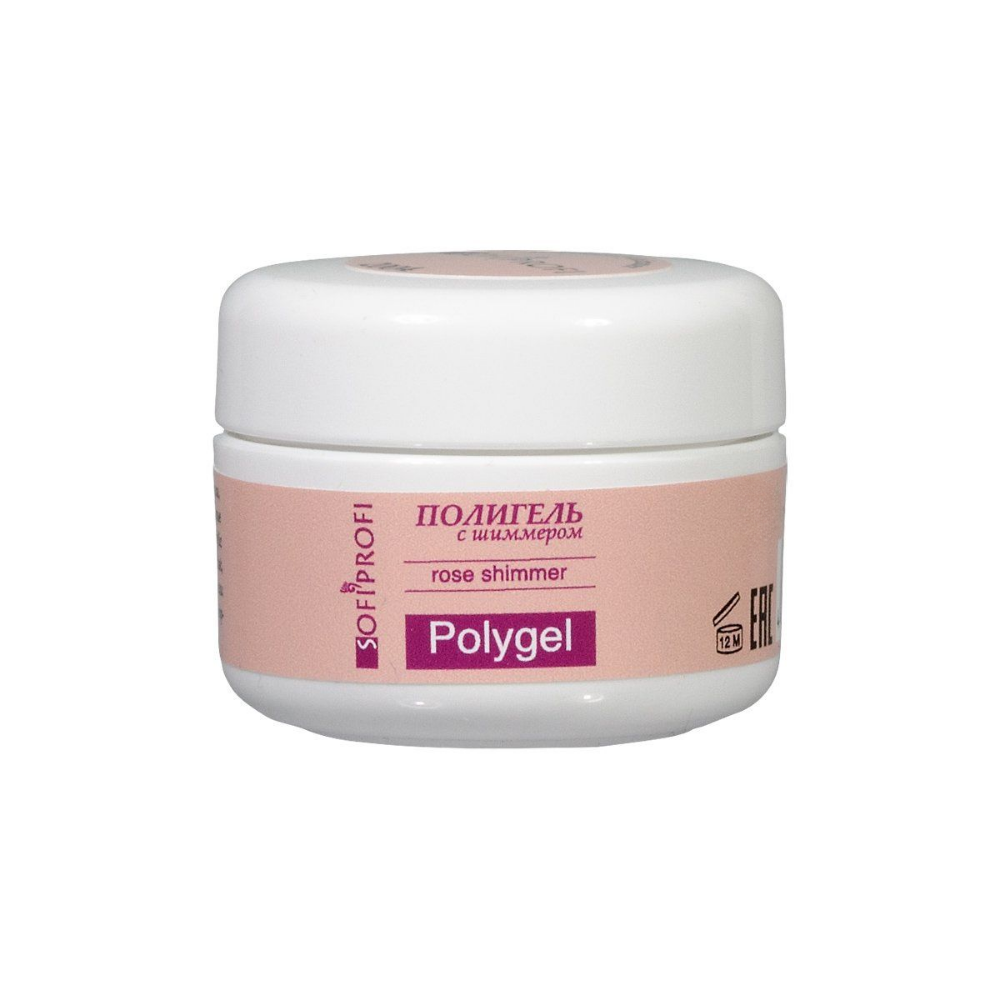 Полигель для маникюра с шиммером Rose Shimmer Sofiprofi Shimmer Polygel Rose Shimmer, 50 мл